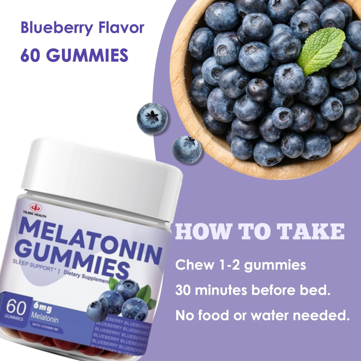 Melatonin Gummies for sleep, help Better Sleep Fall asleep faster and ...