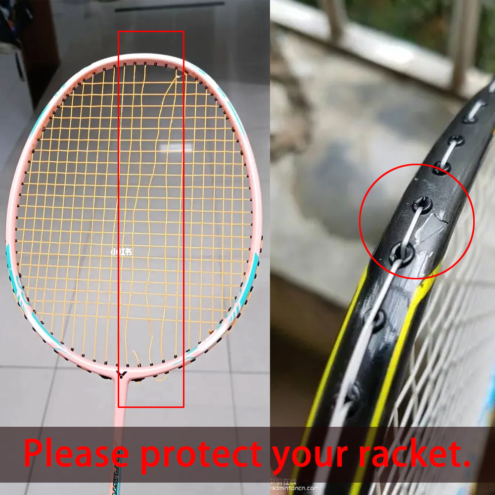 4PCS/Badminton Racket Head Protection Tape colorful Sticker Gain Weight ...