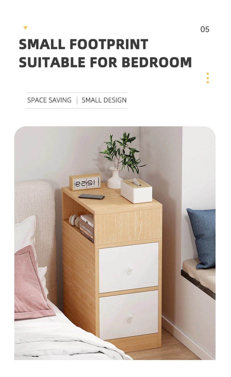 [Mila Living]20/30cm wide Bedside Cabinet Bedside Table Small Home ...