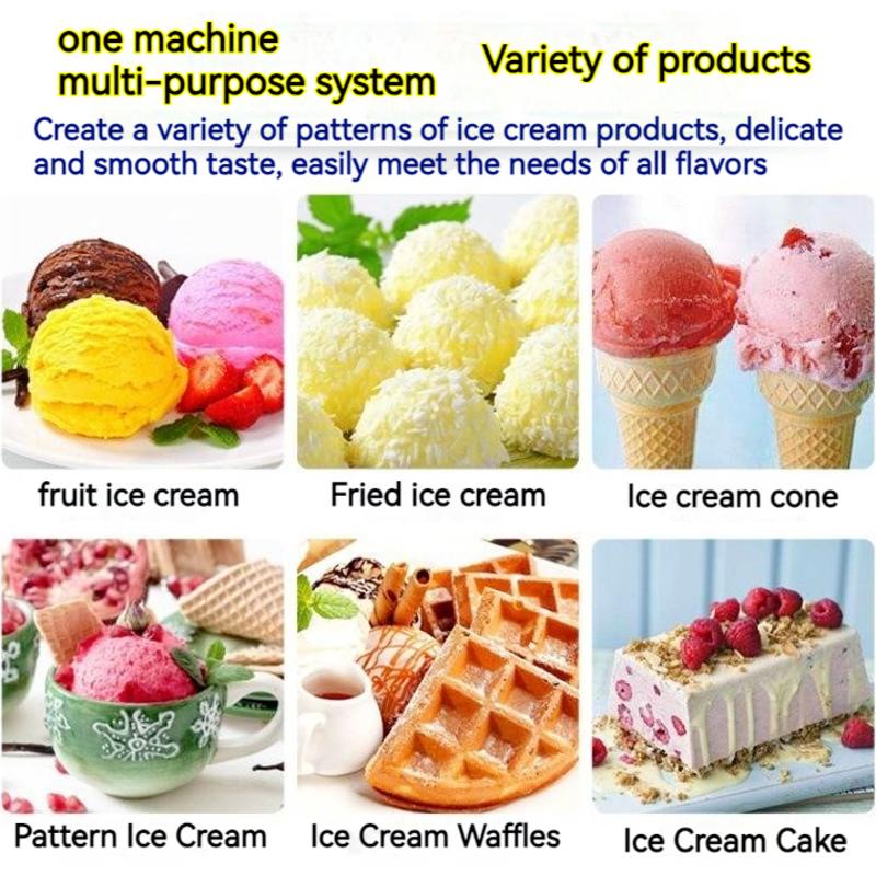 Hard ice cream machine commercial fully automatic large-tonnage ...