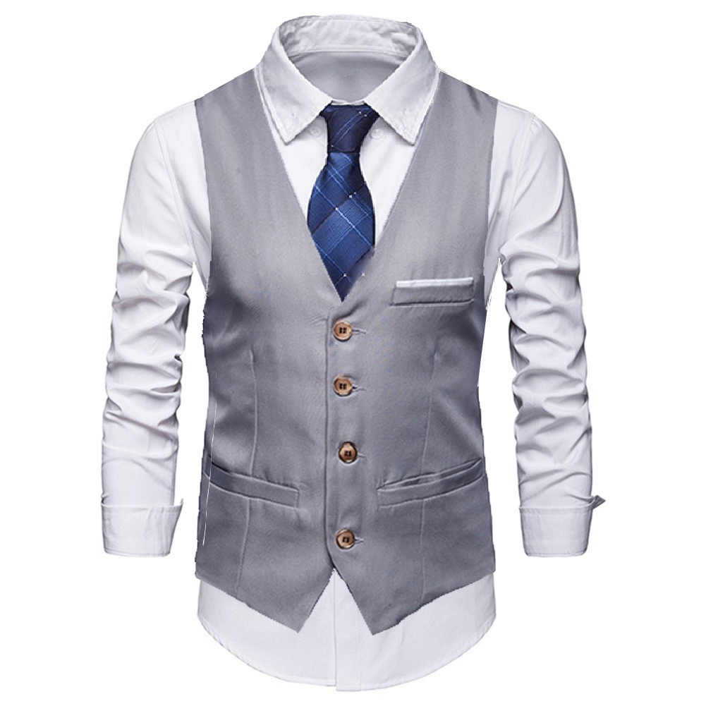 Men's Slim Fit Mens Suit Vest Casual Suit Vest Man Formal Businss Vest ...