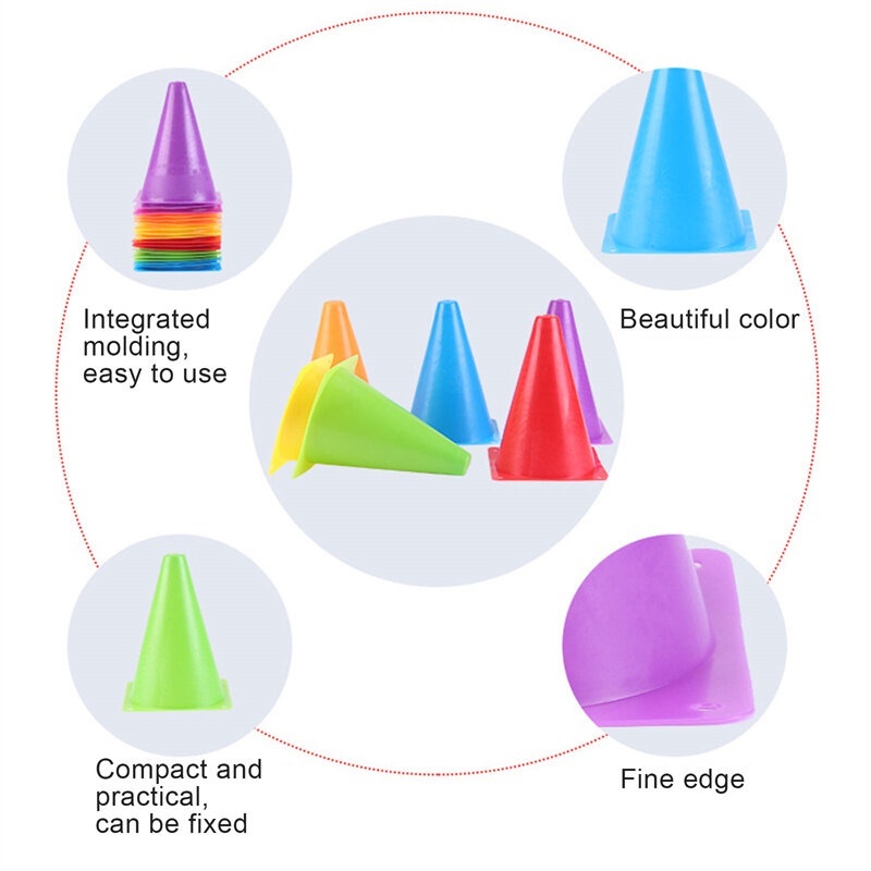 1 Pcs Plastic Agility Cones 18cm Soccer Cones Traffic Cone Sport ...