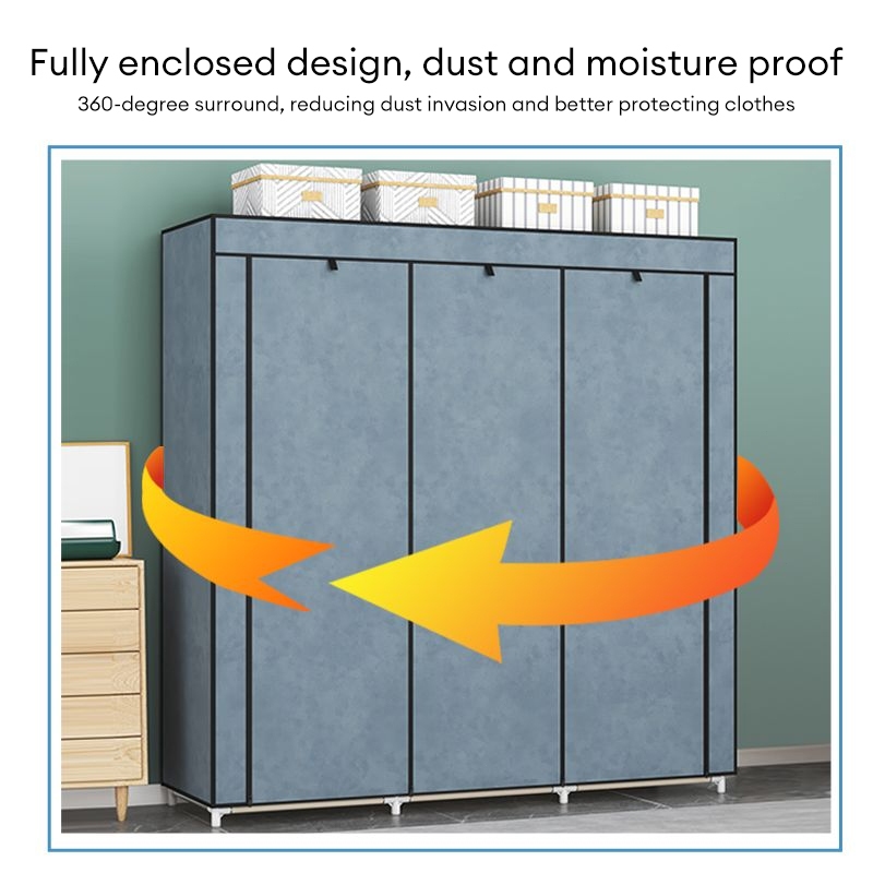 Clothes Storage Wardrobe Zipper Wardrobe Cabinet For Clothes Cabinet ...