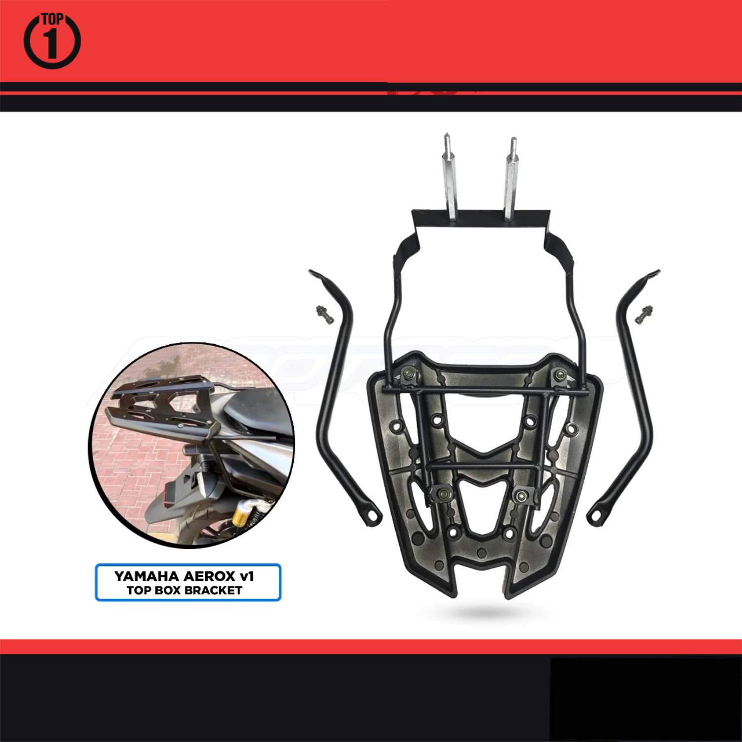 Top1 PH Aerox V1 Starck Bracket Monorack Bracket Top Box Bracket Heavy ...