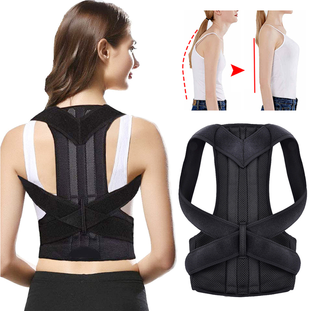 Back Posture Corrector Belt Straight Back Correction Adjustable ...