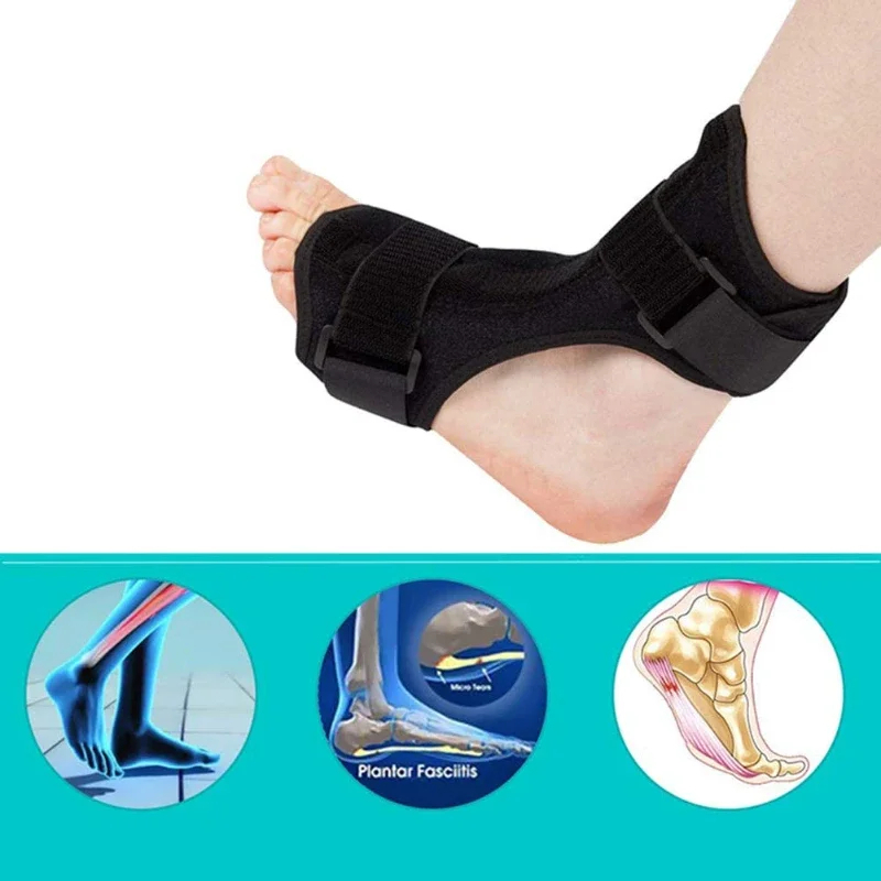 Adjustable Plantar Fasciitis Night Splint Foot Drop Orthosis Stabilizer ...