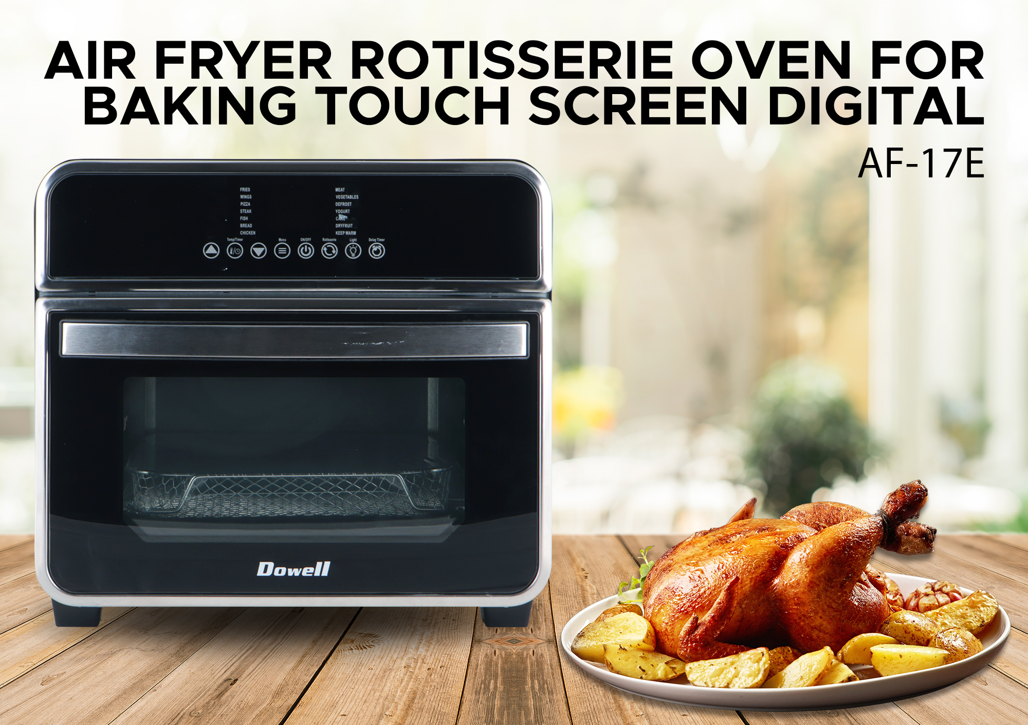 Dowell 15L Air Fryer Oven with Free Oven Mitts AF-17E | Shopee Philippines