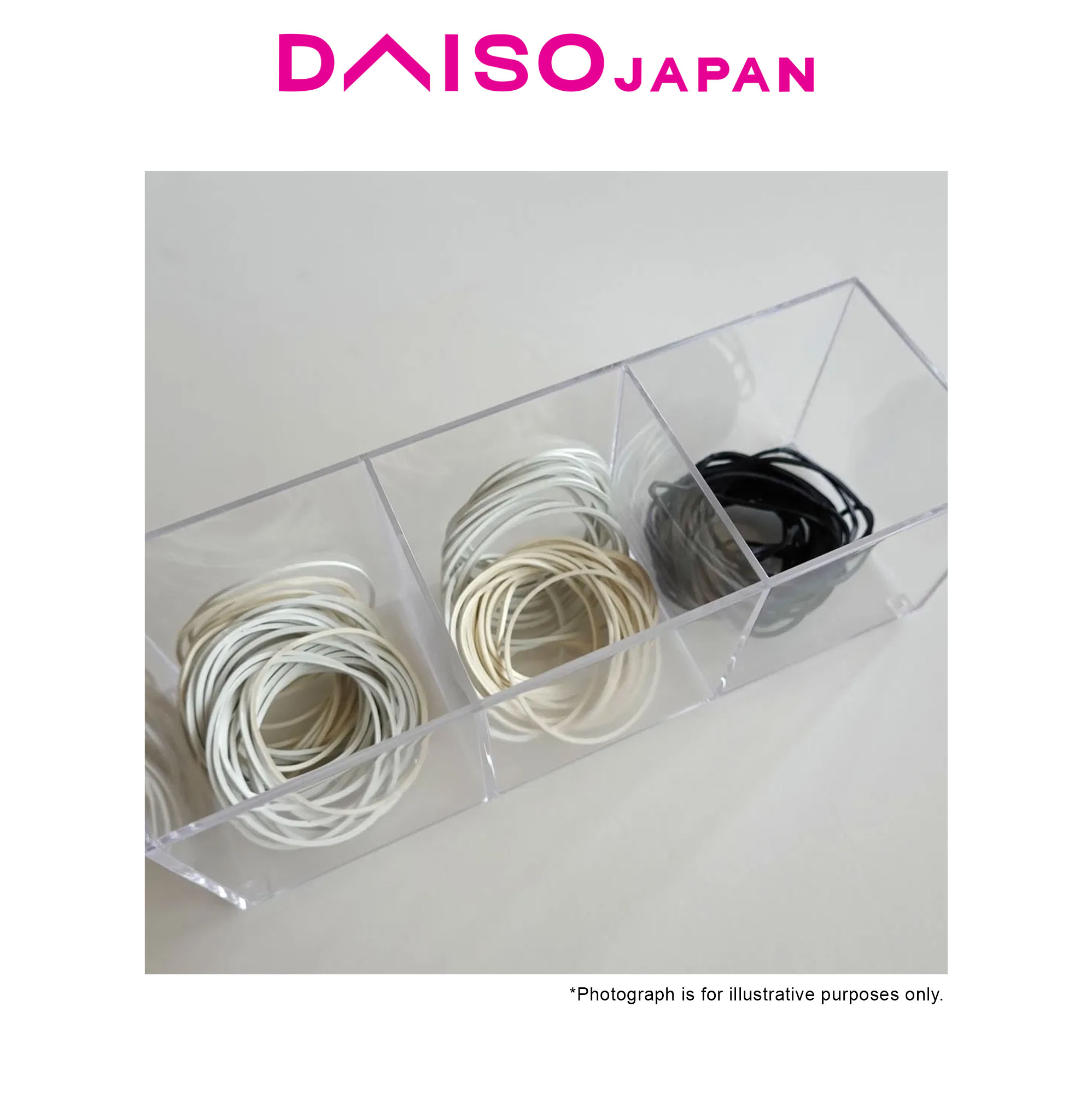Daiso Transparent 3 Cube Storage Case | Shopee Philippines
