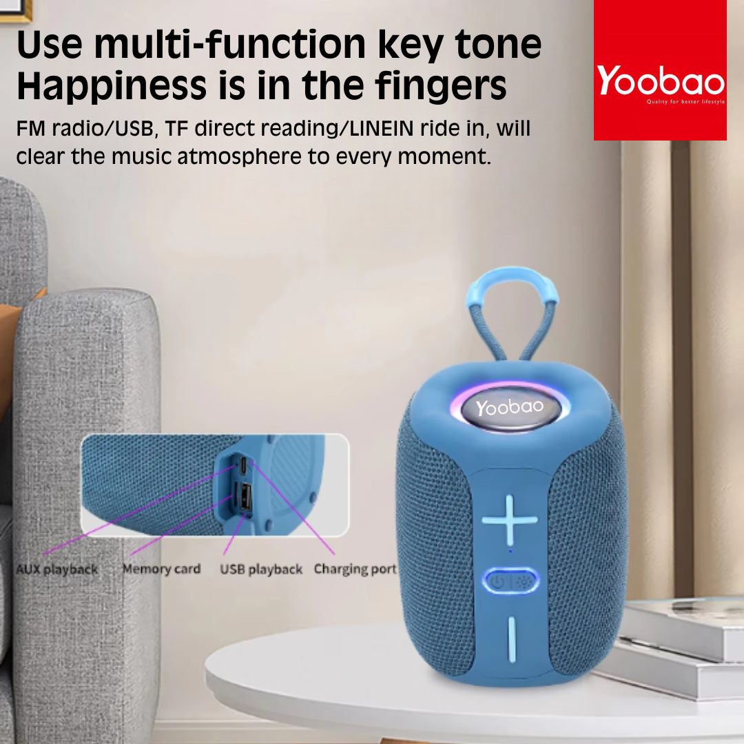 Yoobao M18 Mini Portable TWS 1200mAh Heavy Surround Sound Bass Wireless ...