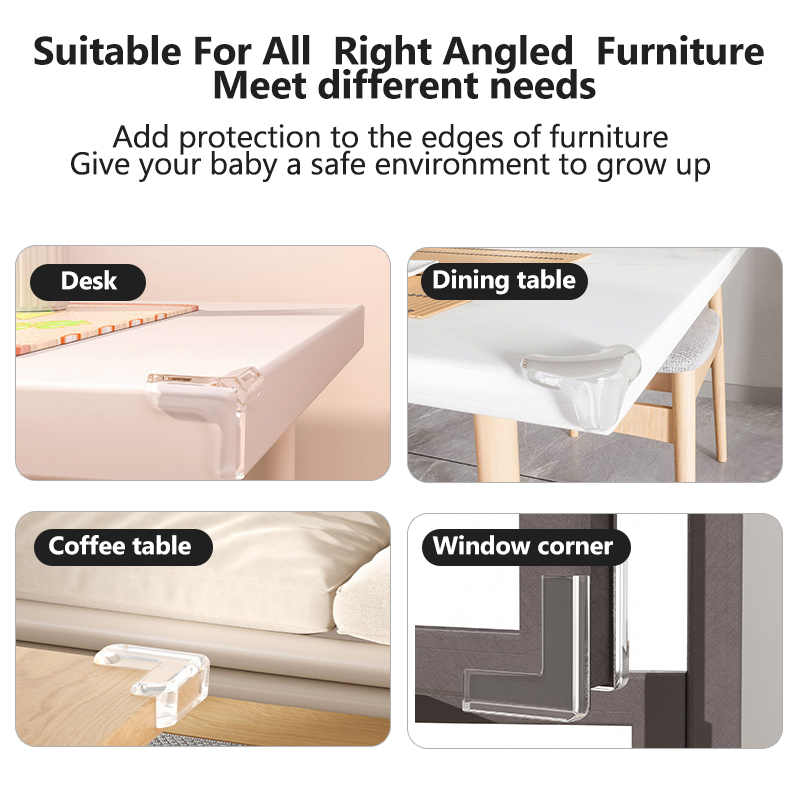 Baby 10 pcs Safety Silicone Protector Table Corner Edge Protection ...