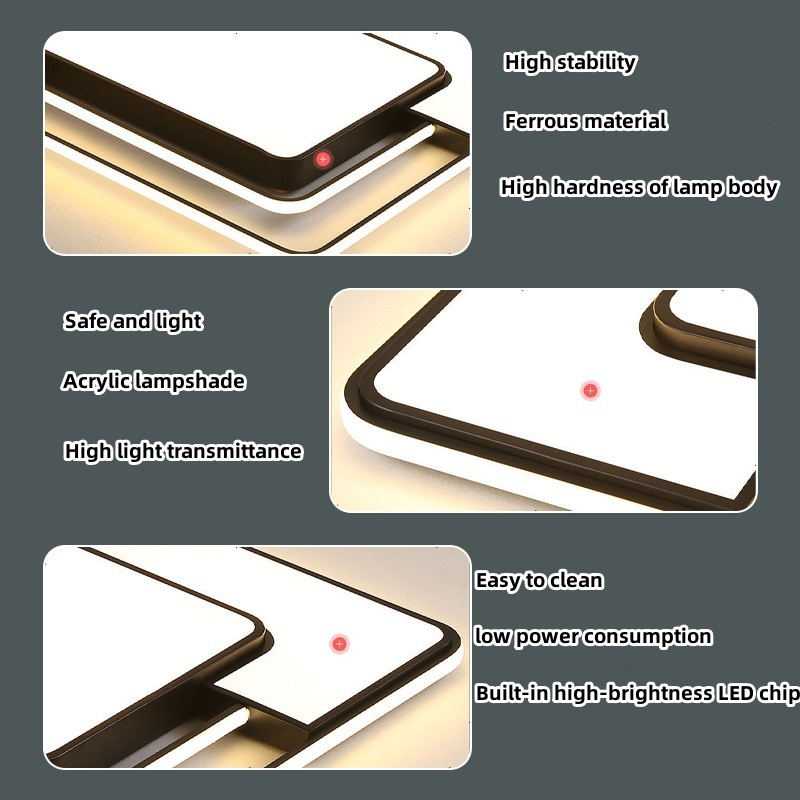 Nordic Tri Color Chandelier Ceiling Light Modern LED Ceiling Lamp 3 ...