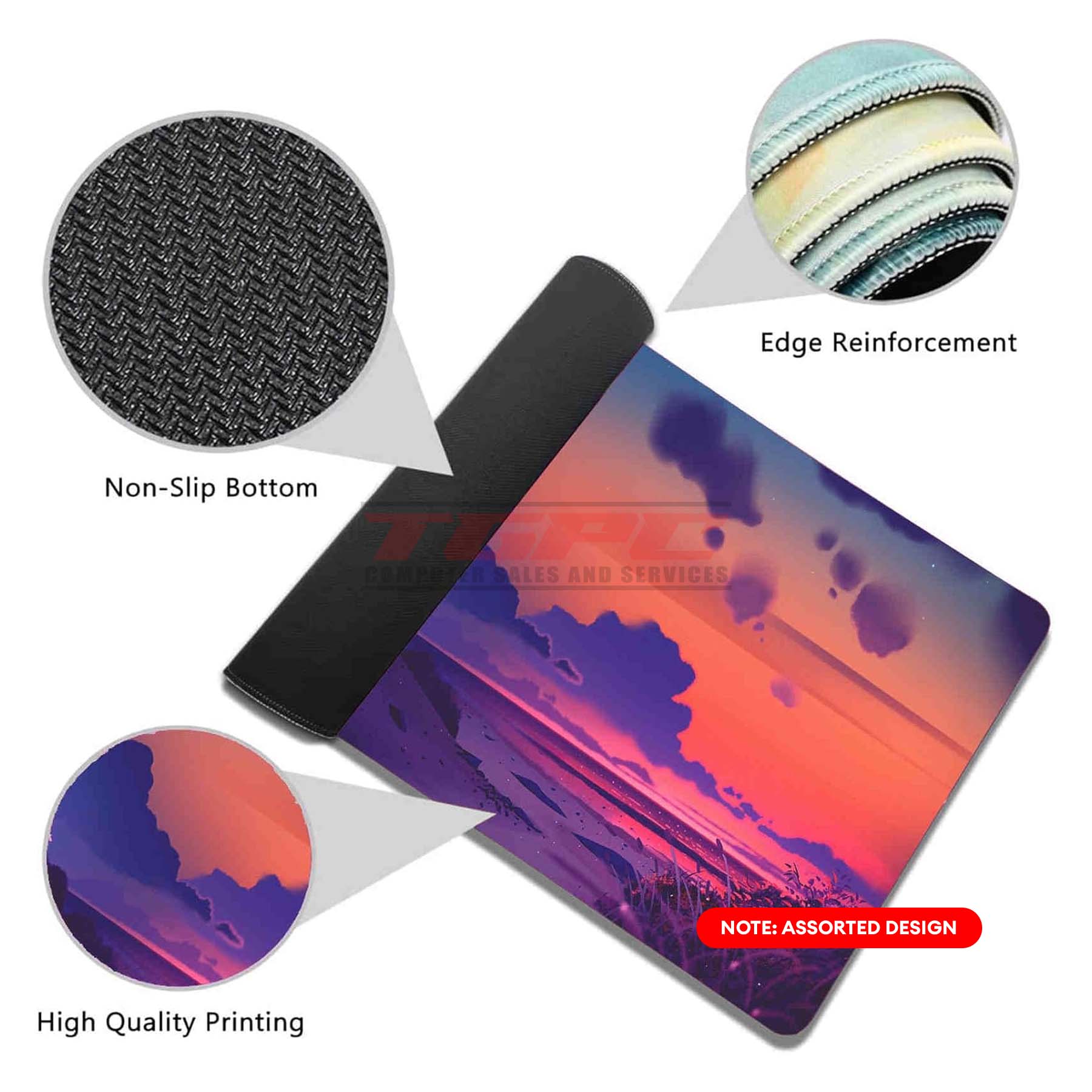 Long Extended Gaming Mousepad ASSORTED DESIGN 30cm x 70cm x 3mm ...