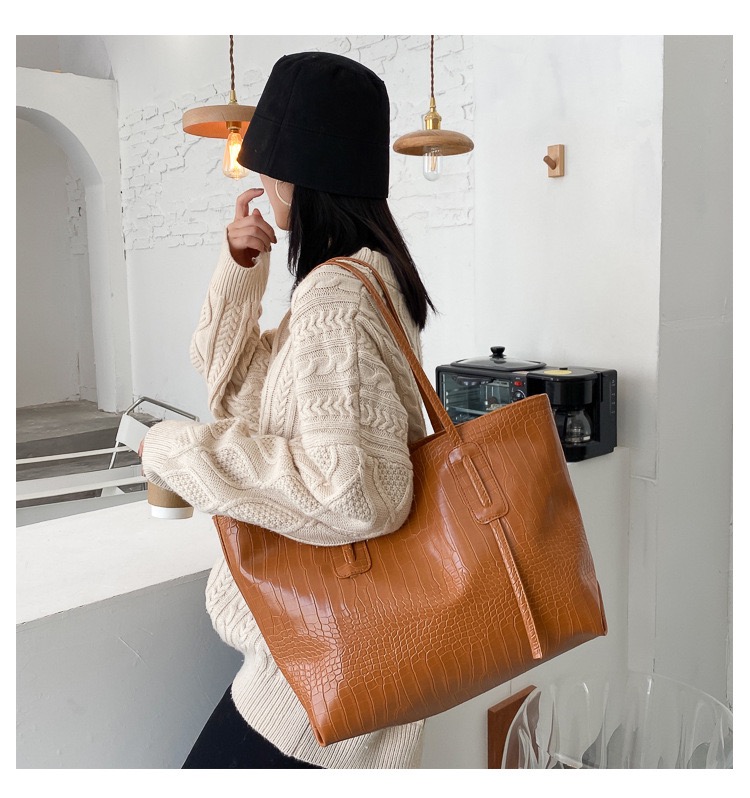 Mumu 3010 Women Soft Leather Shoulder Bag With Zipper Large Capacity ...