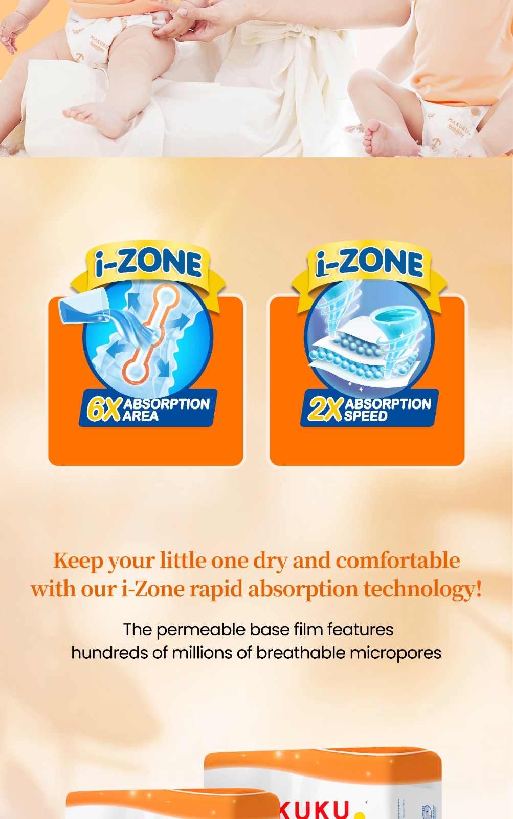 【B2T2】MAKUKU Diaper Quick Dry Tape and Pants Small to XXXL UltraThin ...