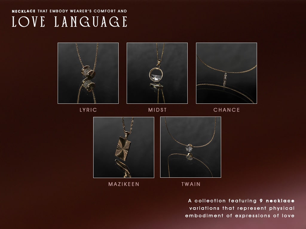 Burvon Love Language Collection Necklaces (Stone Pendant Dainty Jewelry ...