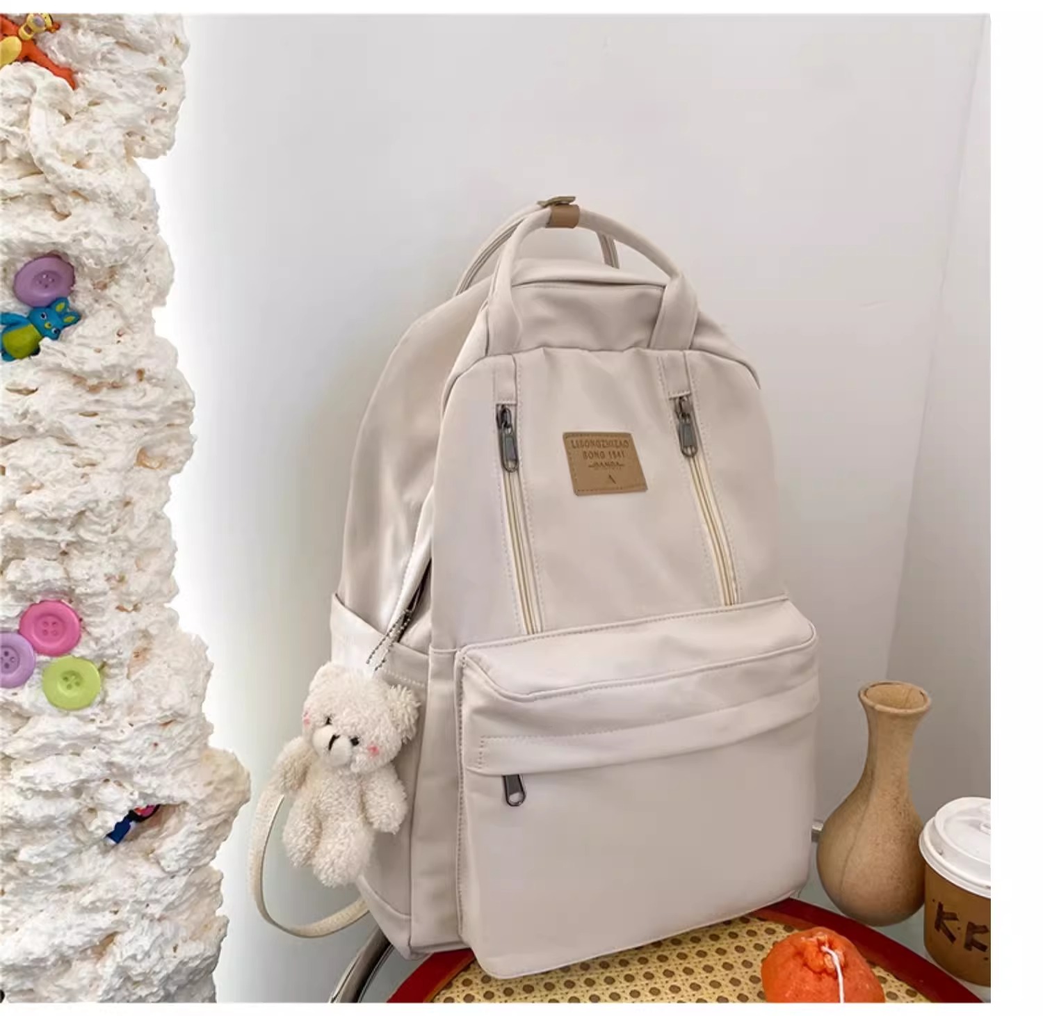 YoYo High-capacity junior school student nylon Korean Women's backpack ...