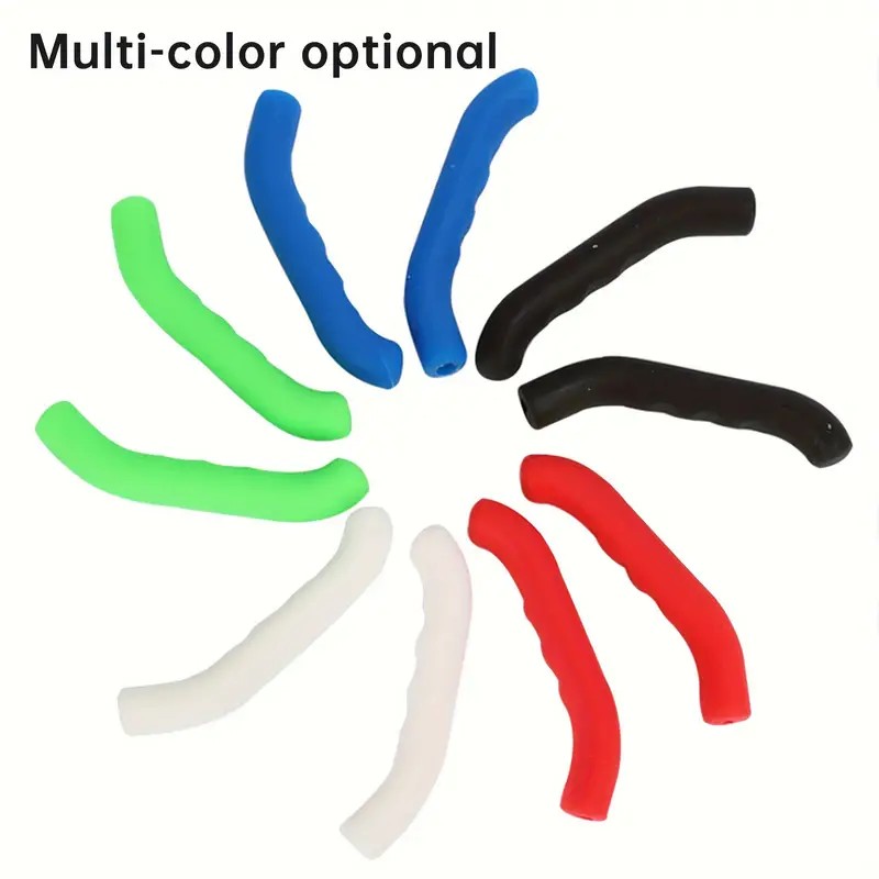 2PCS Silicone Bicycle Brake Lever Grips – Anti-Slip Protective Cover ...