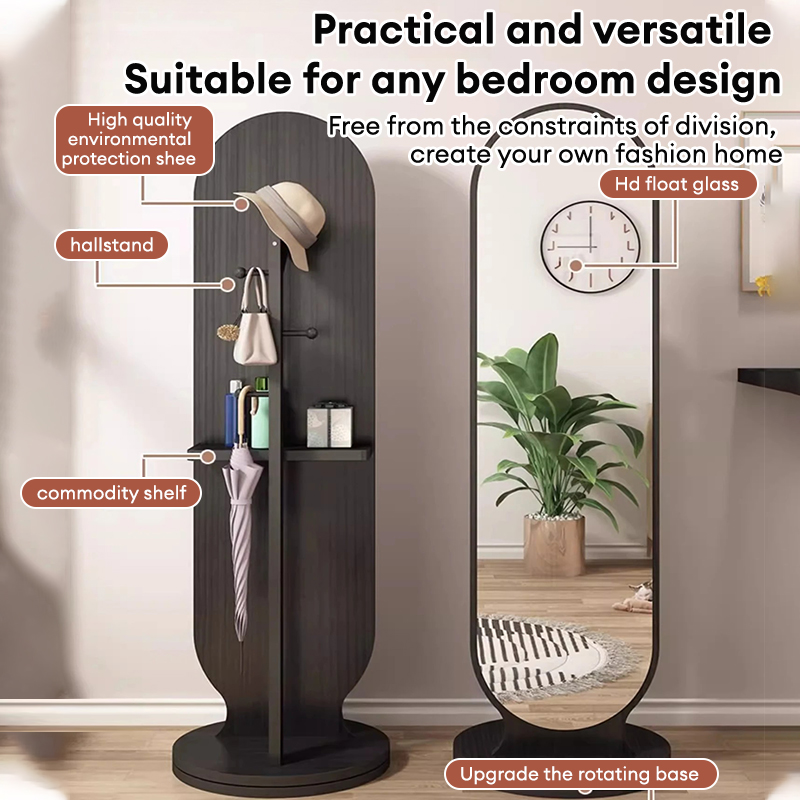 [Warranty] Rotating Base Mirror Full Body Mirror Wall Whole Body Mirror ...