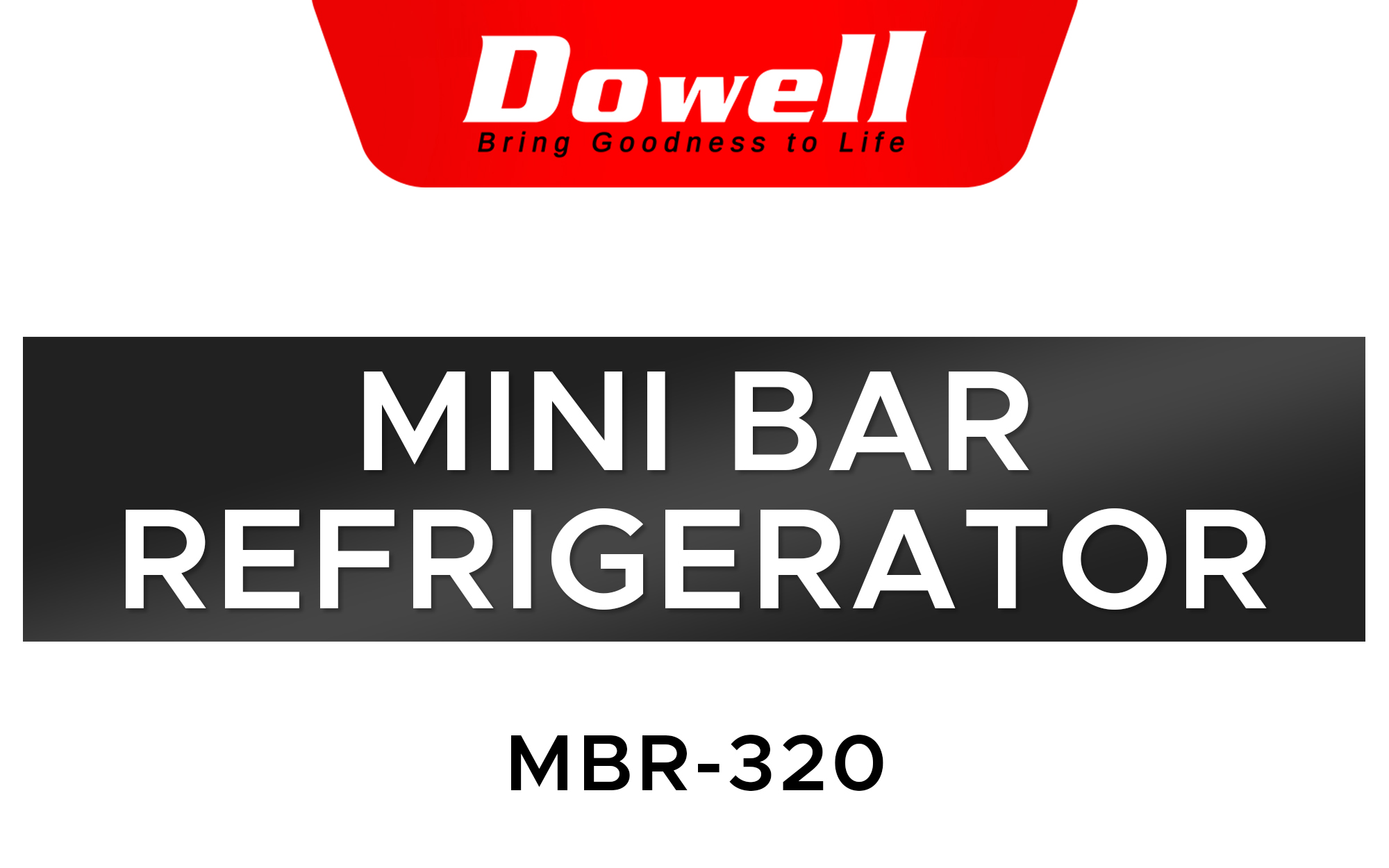 Dowell Mini Bar Refrigerator Reversible Door 3.2 Cu.ft. Capacity MBR ...