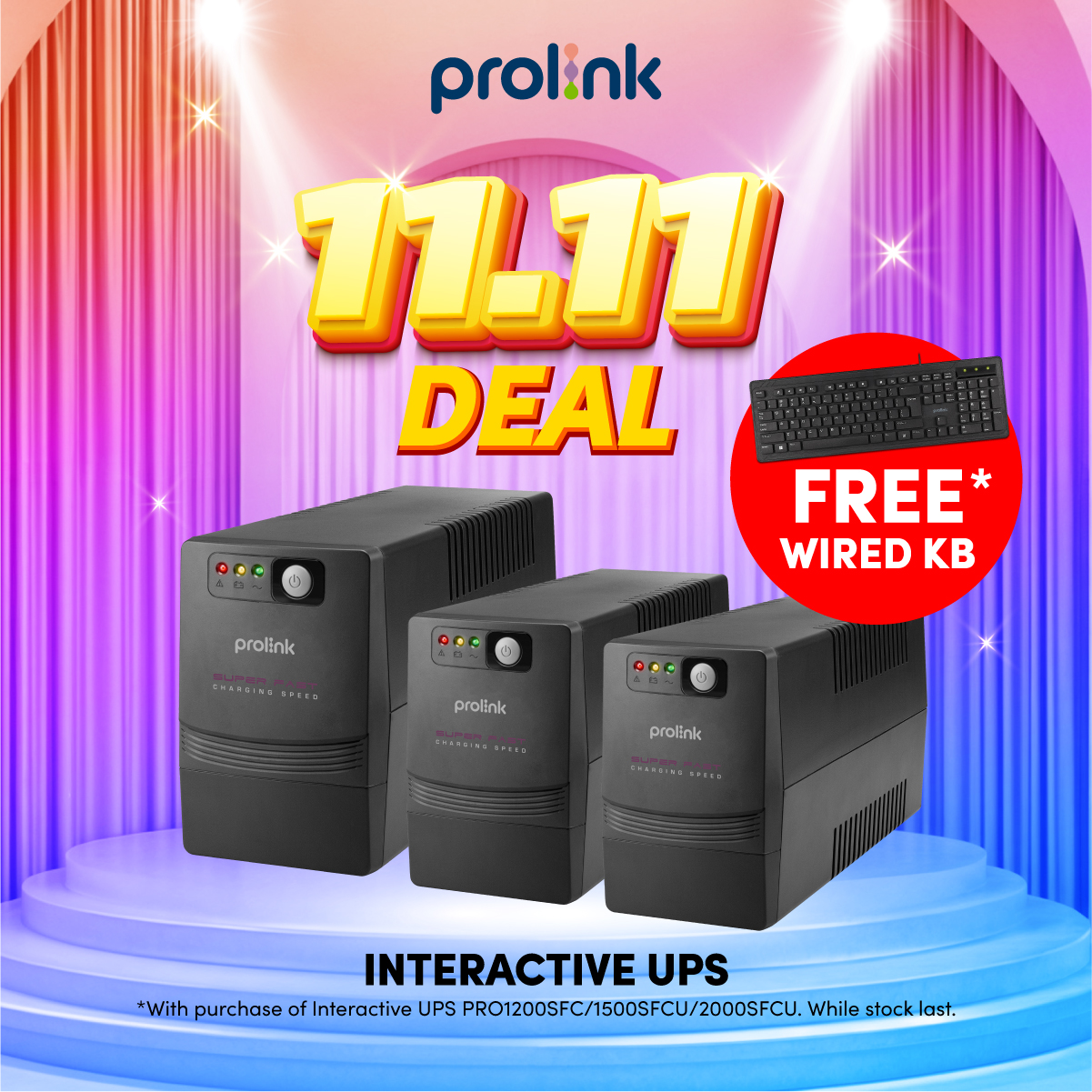 PROLiNK PRO2000SFCU 1200W - 2000VA UPS with AVR Uninterruptible Power ...
