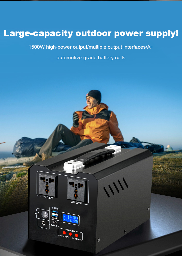 Portable 288000mAh Power Station 500W/220V Super Large Capacity Multi ...