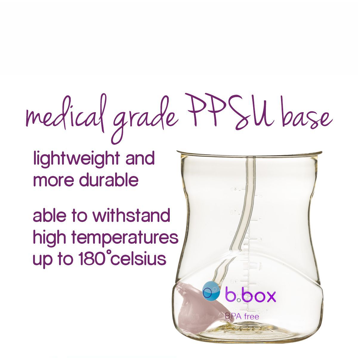 bbox PPSU Sippy Straw Cup with Handle ( b.box Australia medical grade bottle baby toddler travel ...