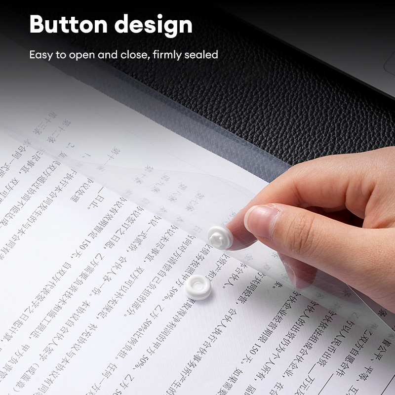 Deli A4 File Folder Transparent Clear Plastic File Folder Storage Pouch ...