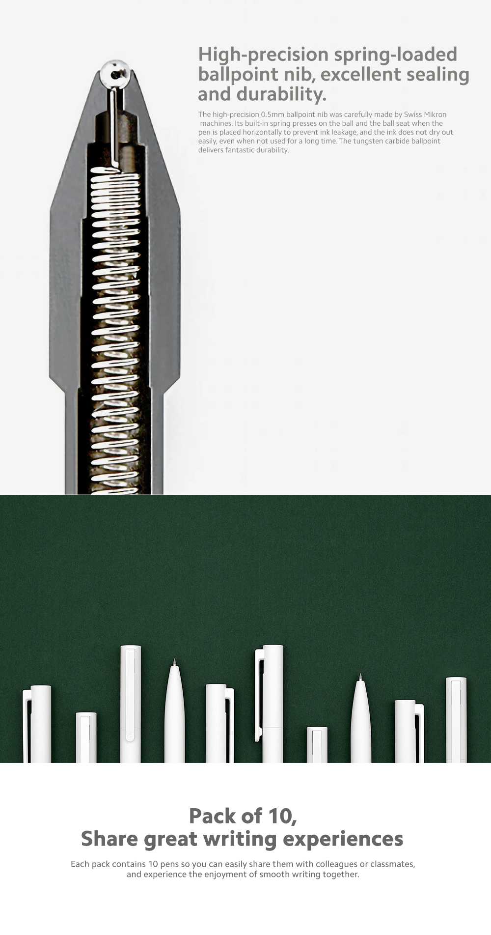 Xiaomi Ballpoint Pen 10-Pack | Shopee Philippines