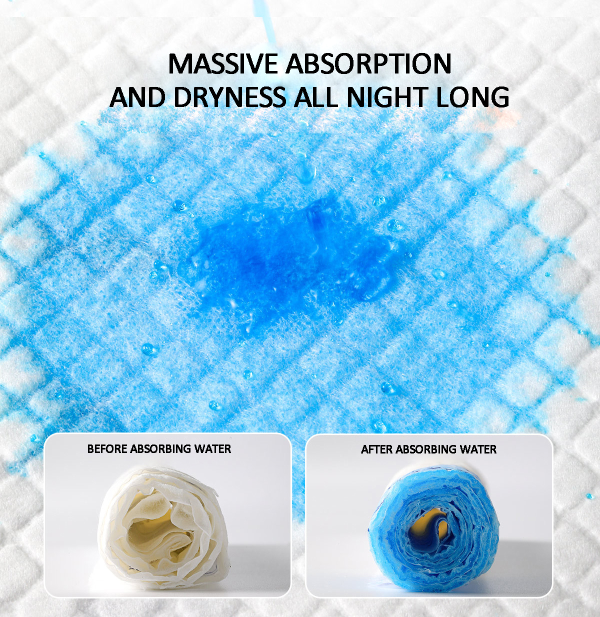 Highly absorbent baby and postpartum mother extra large disposable ...