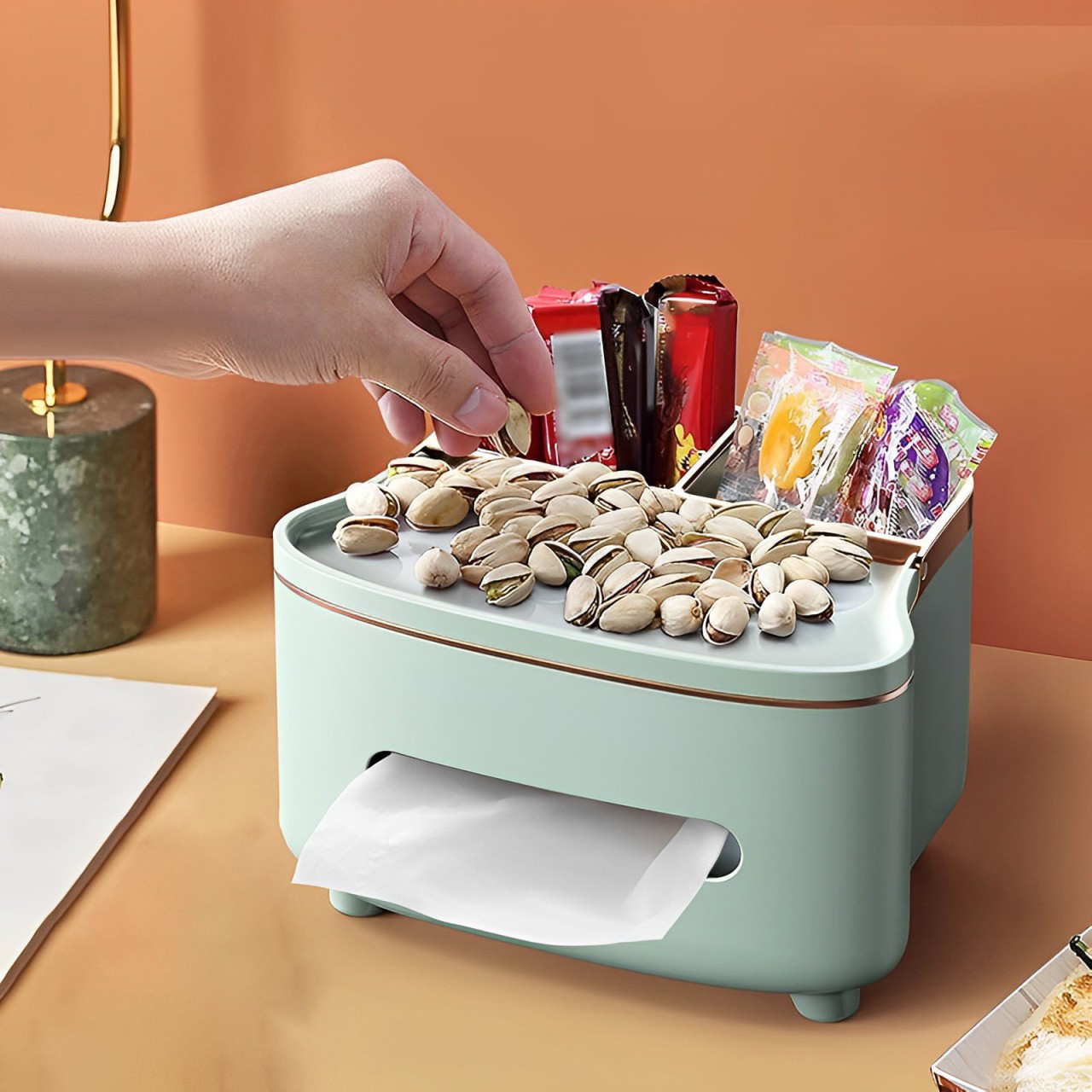Tissue Holder Plastic Tissue Box Kitchen Restaurant Napkin Holder ...