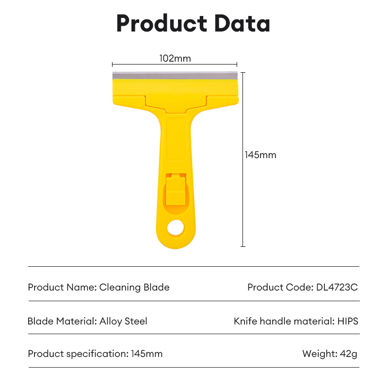 Deli Tools Cleaning Scraper 145mm Portable Glass Floor Tiles Scraper ...