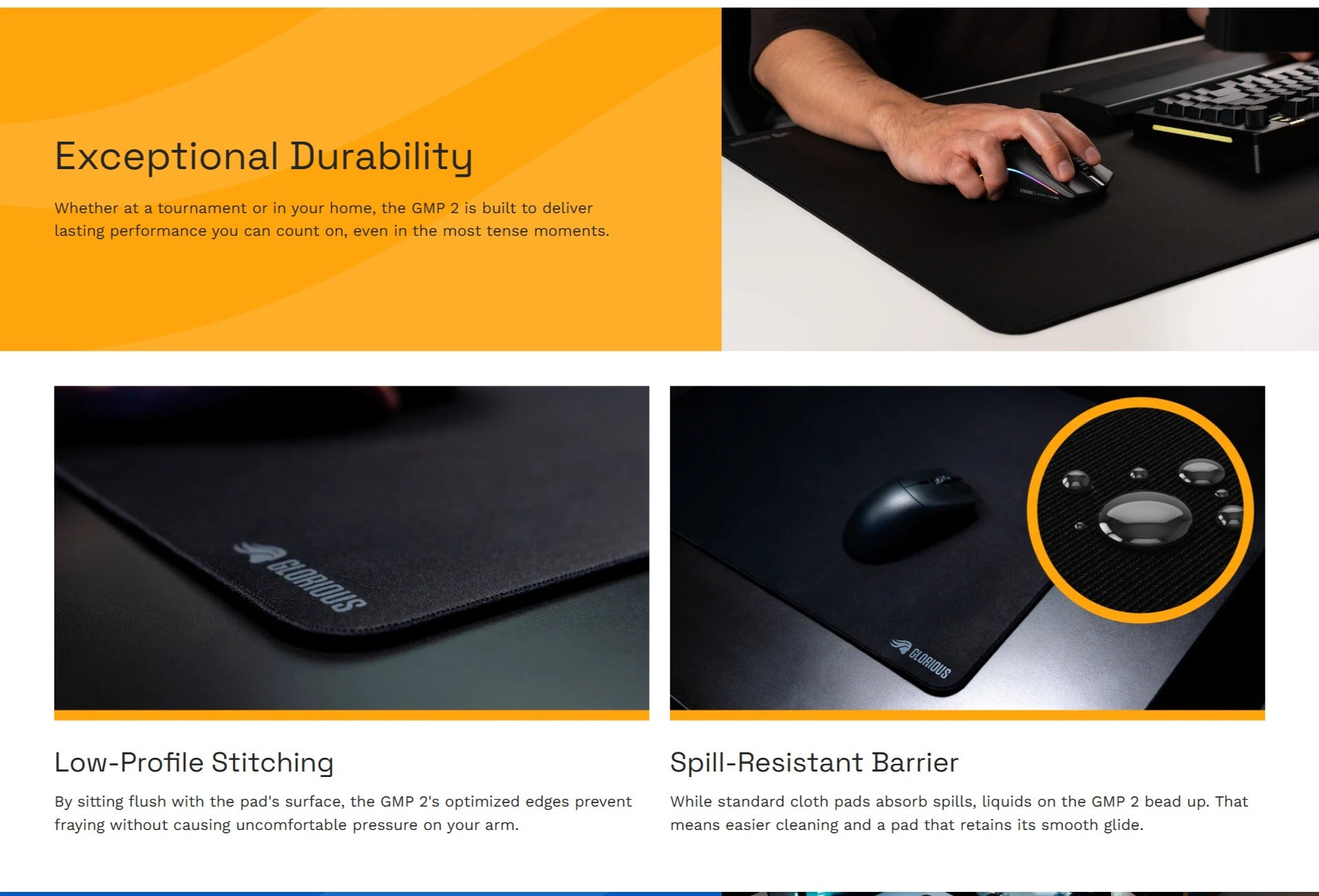Glorious GMP 2 Stitchless Cloth Gaming Mousepad (Black) | Shopee ...
