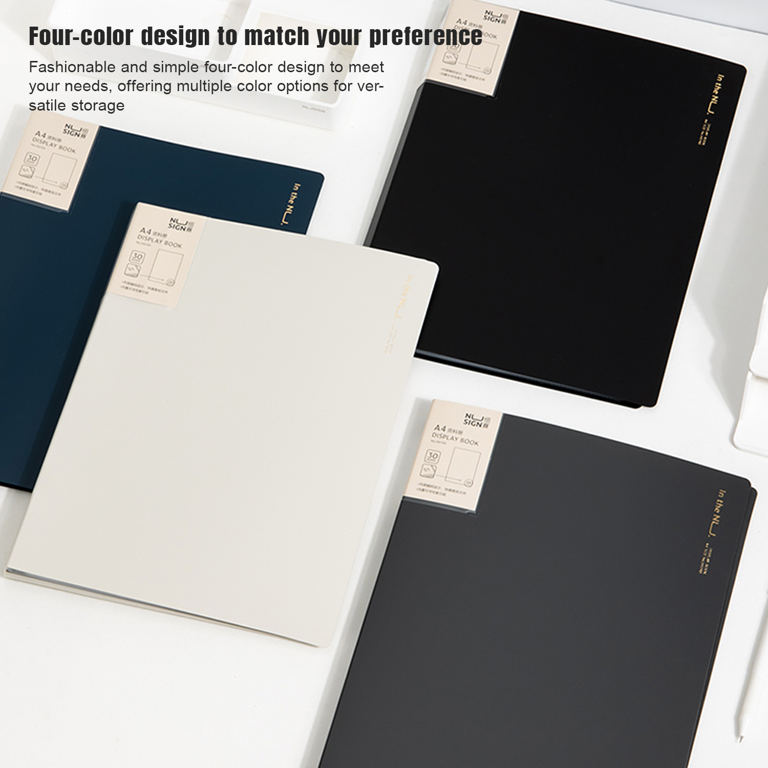 Deli NS190 NuSign A4 Display Book 30 Pages [79NS190] | Shopee Philippines