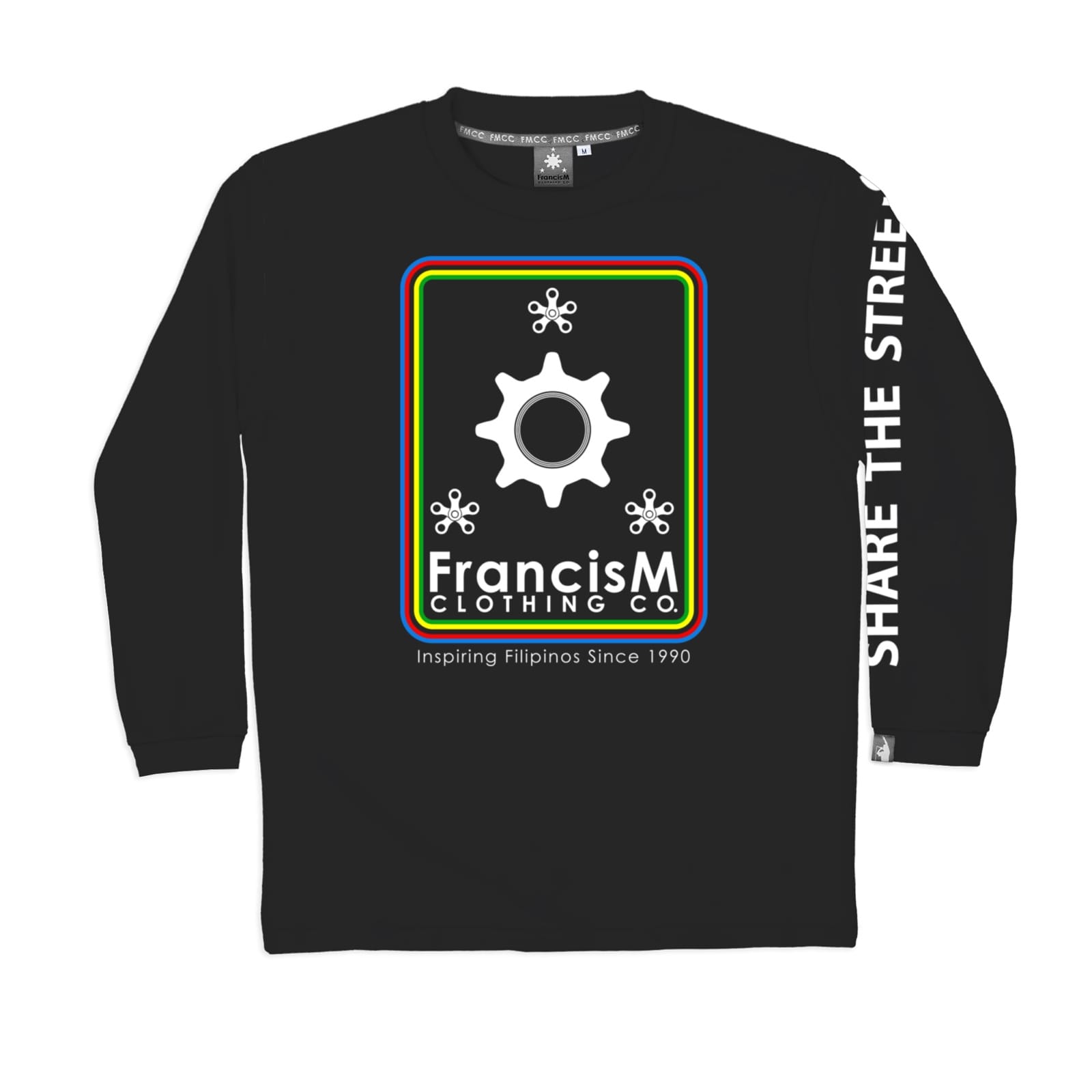 FrancisM Mens Share The Street LS Black | Shopee Philippines