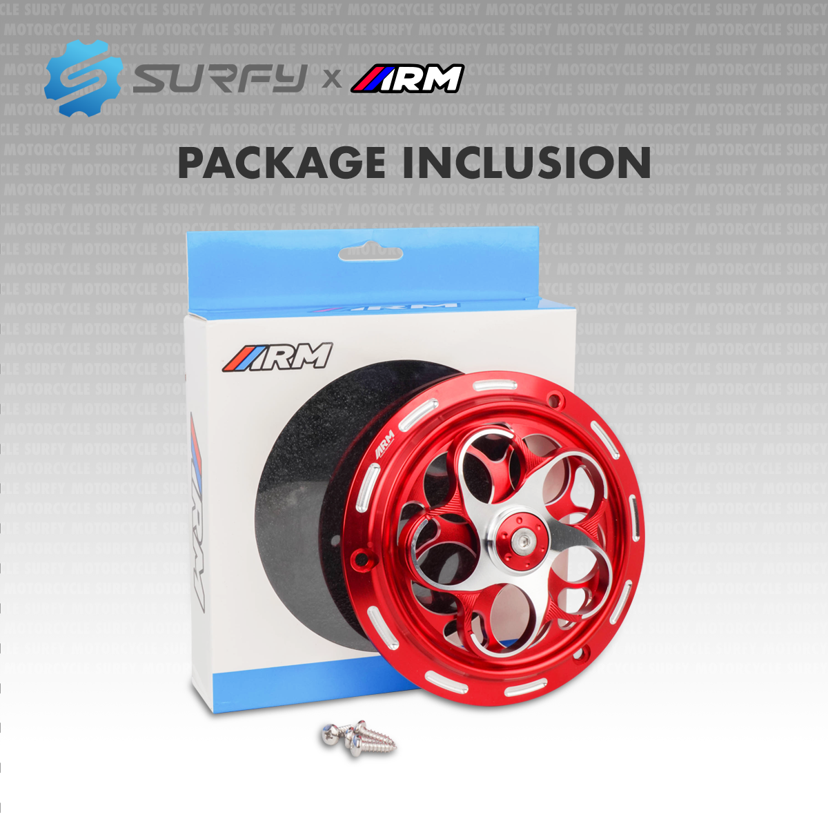 Arm CNC Radiator Fan Cover 2-Color Spinner Design For Vespe Mio ...