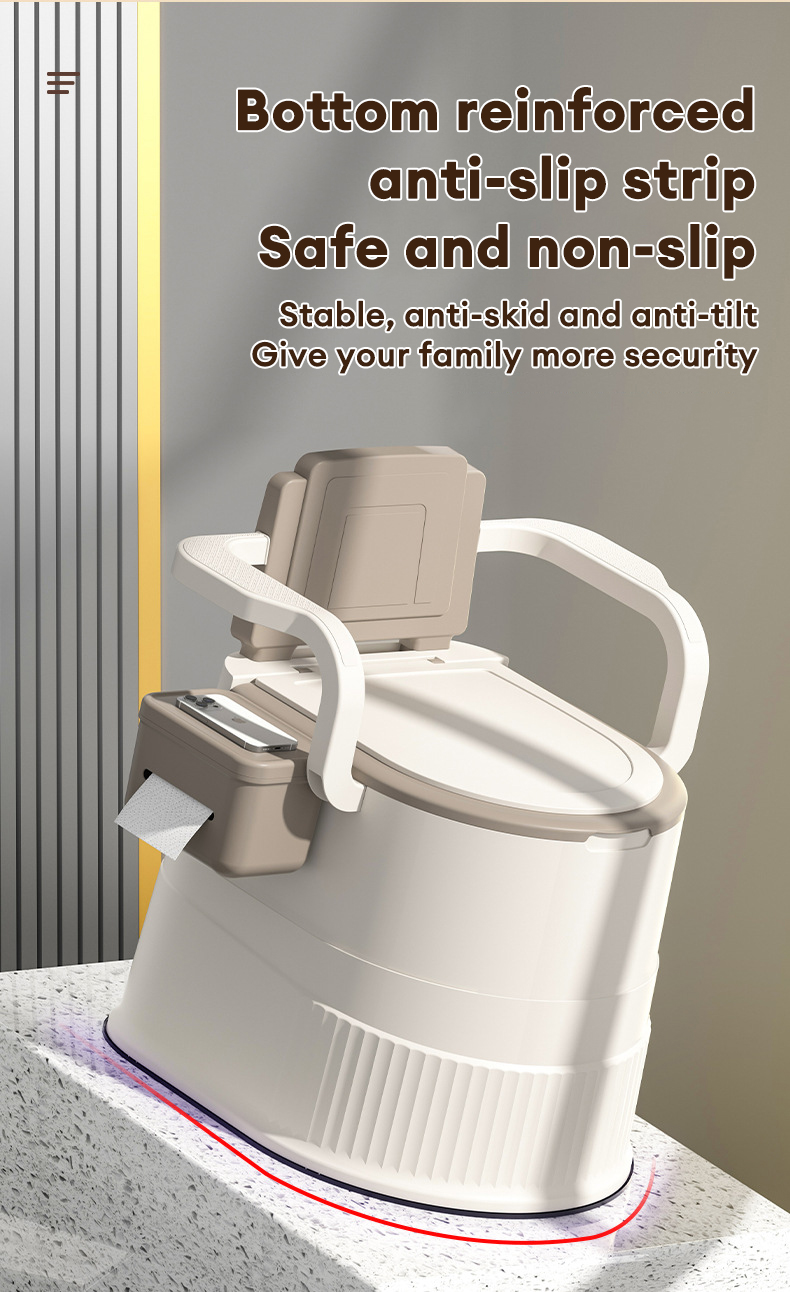 Arinola for Adult Portable Toilet Bowl Mobile Plastic Toilet for Adult ...
