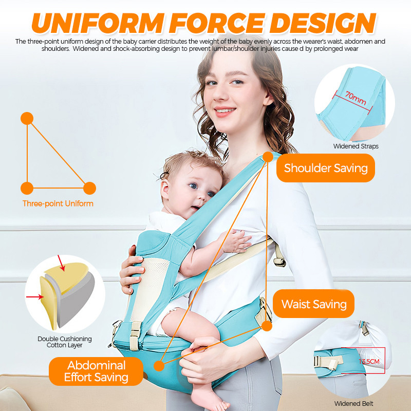 Baby Carrier Front And Rear Dual-Use Backpack Detachable Baby Safety ...