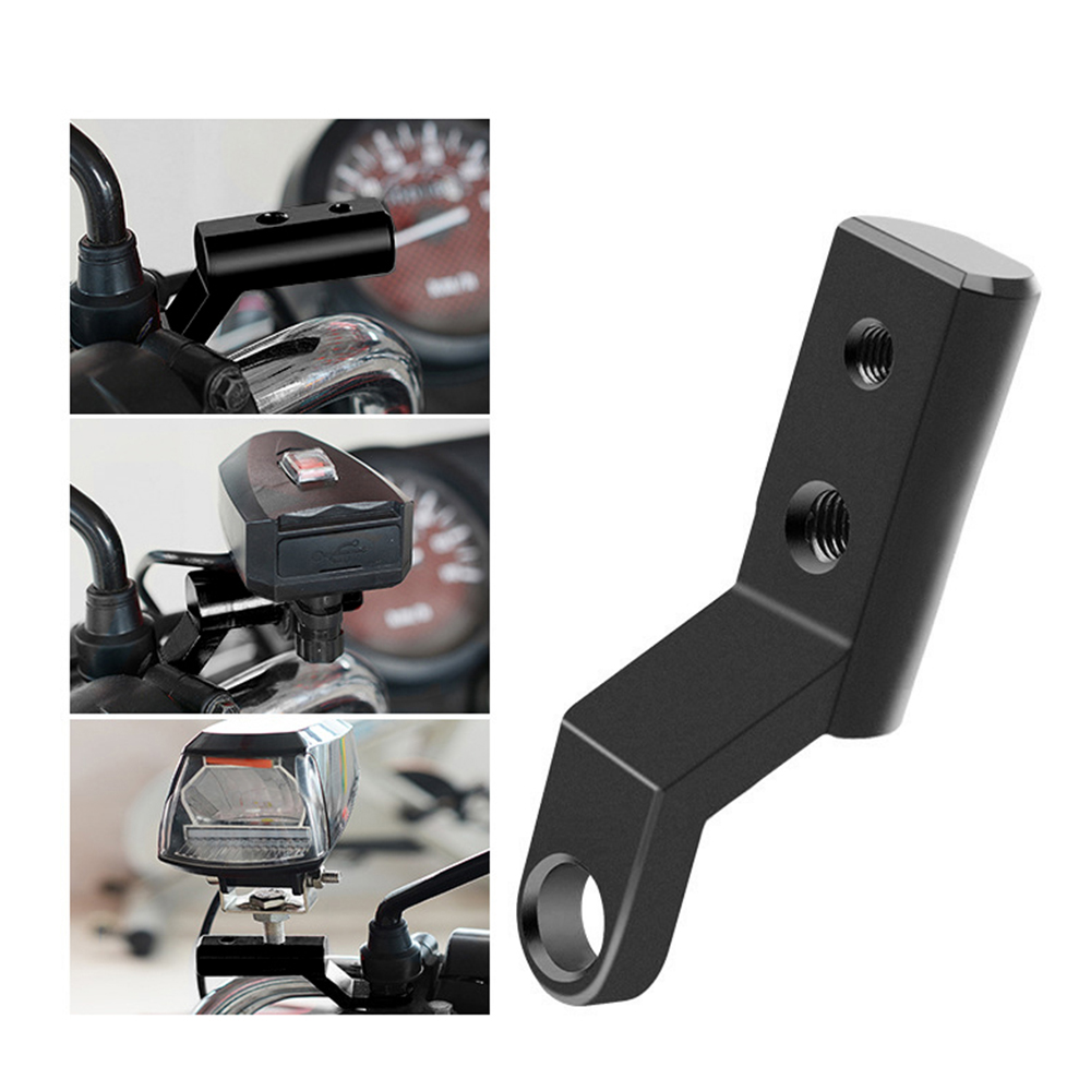 HOTSPEED Motorcycle Side Mirror Extension Bracket Clamp Holder Mount ...
