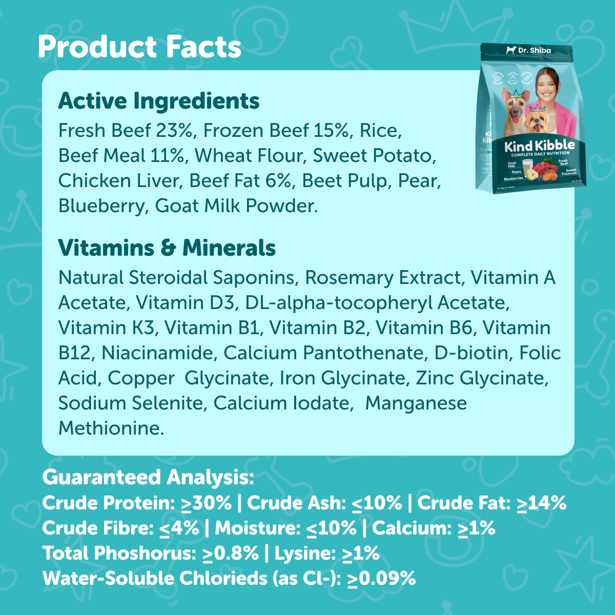 Dr. Shiba's Kind Kibble & Pro Immune Bundle - Daily Dog Food - Complete ...