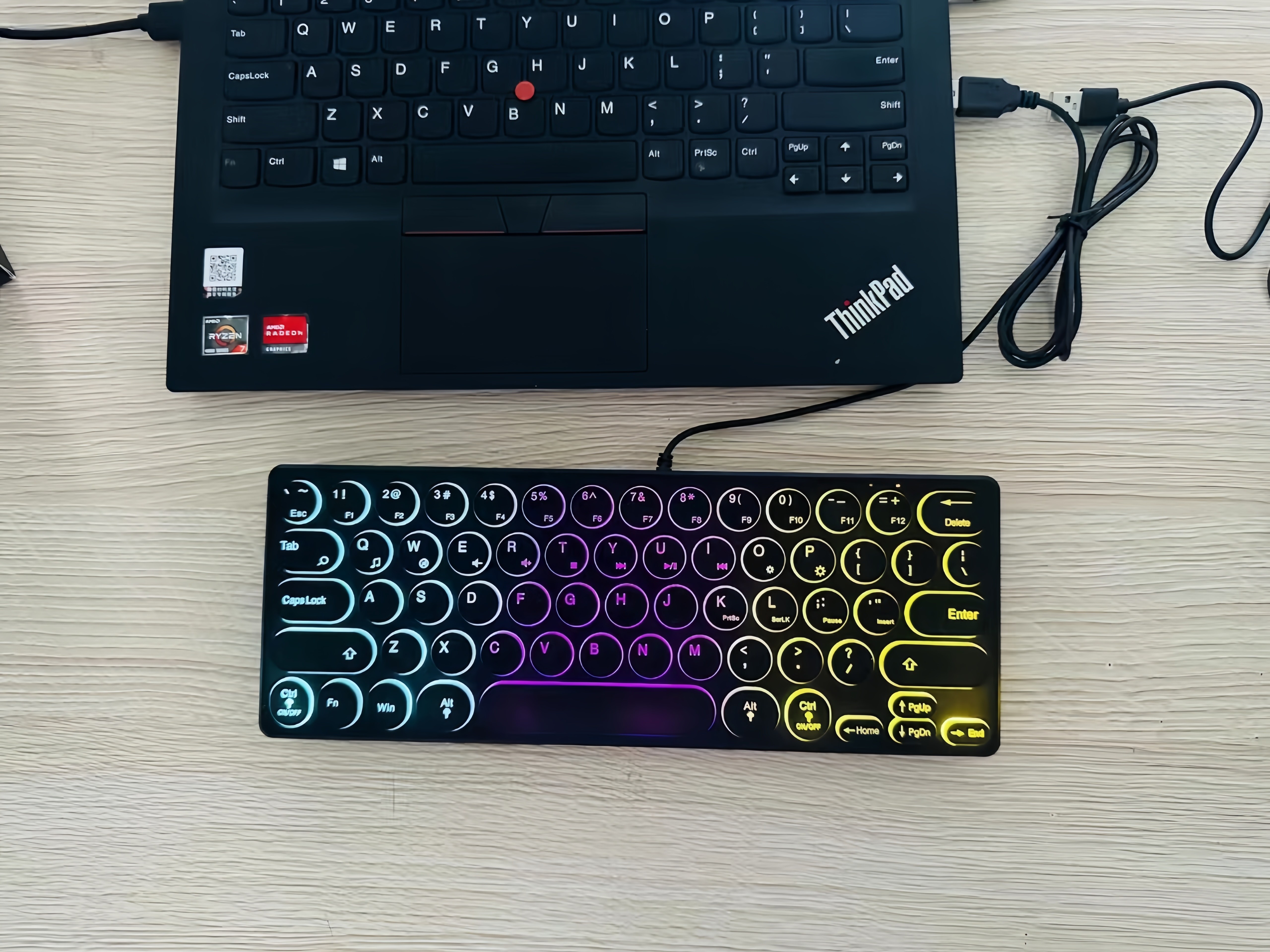 Zeus x Inphic 922 RGB Gaming Keyboard 64 Keys Keypad / Keyboard Multi ...