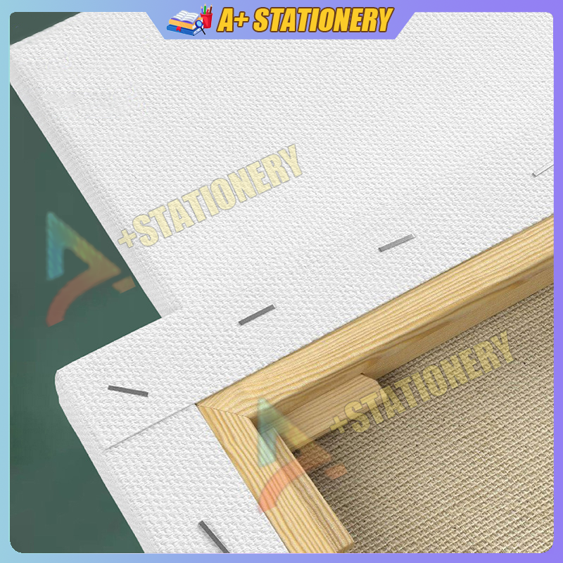 Canvas Board Painting Plain with Wooden Frame (Multiple sizes) | Shopee ...