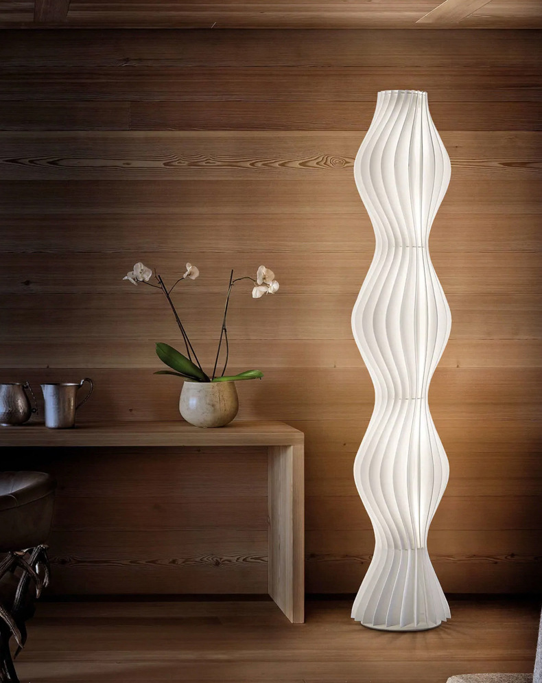 Modern Nordic style floor lamp LED bedside lamp vertical simple corner ...