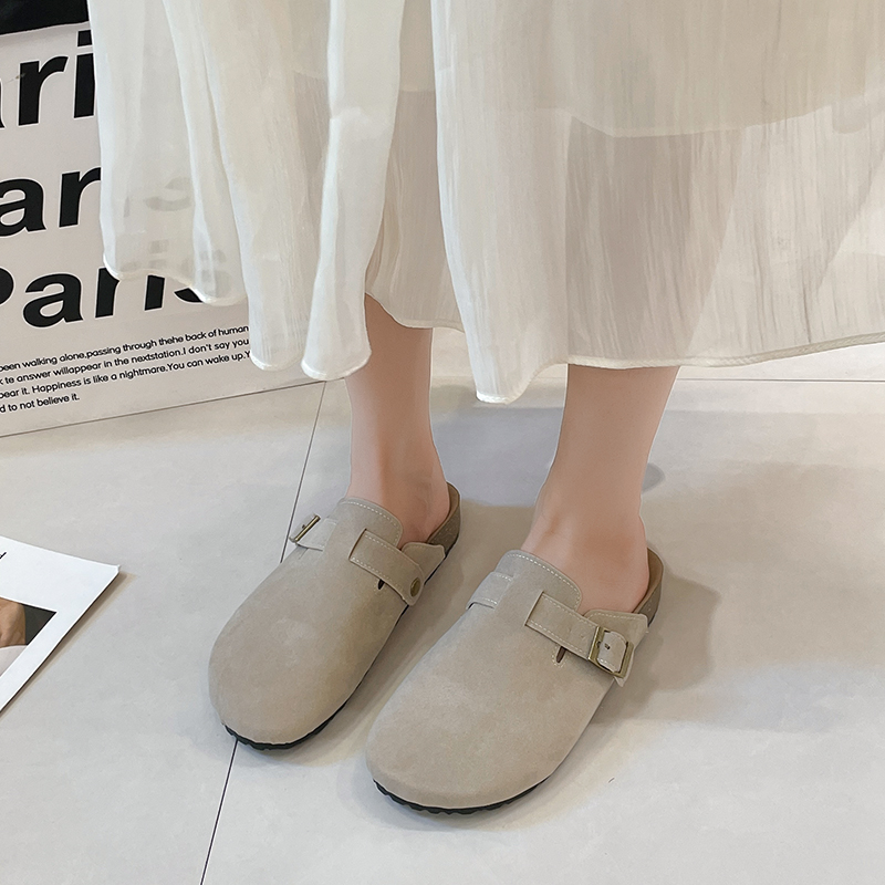 YOTO Soft Footbed Clogs Flat Sandals For Women Men Casual Buckle Baotou ...