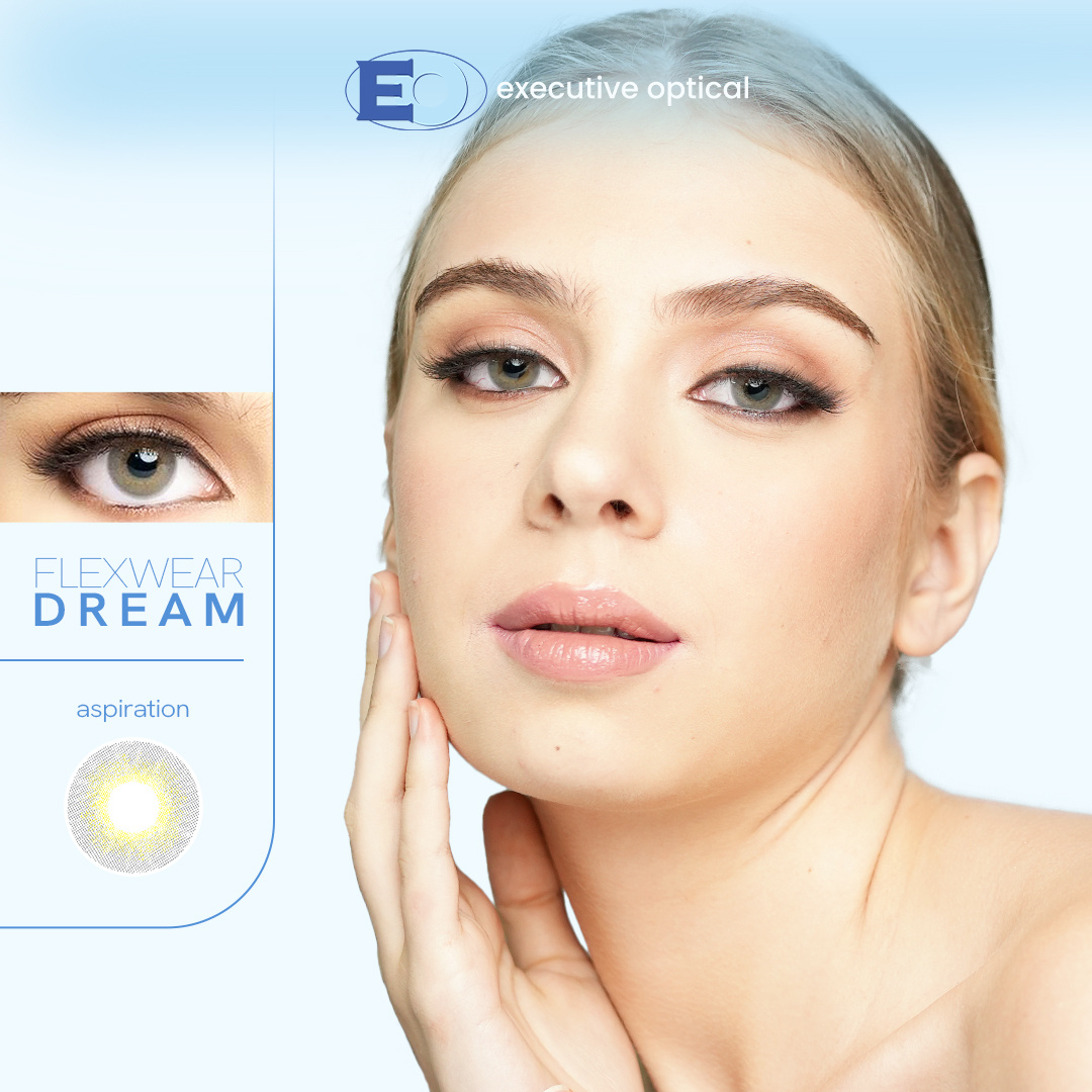 EO Flexwear Dream Aspiration | Graded Gray Contact Lenses (1 month ...