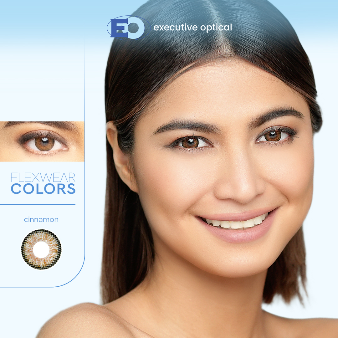 EO Flexwear Colors Cinnamon | Graded Brown Contact Lenses (3 months ...
