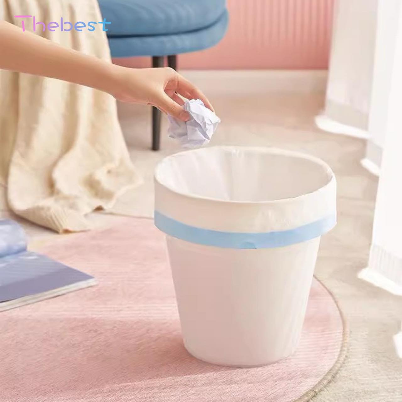 Buy 1 Take 1 100pcs Roll Drawstring Garbage Bag Thickened Automatic ...