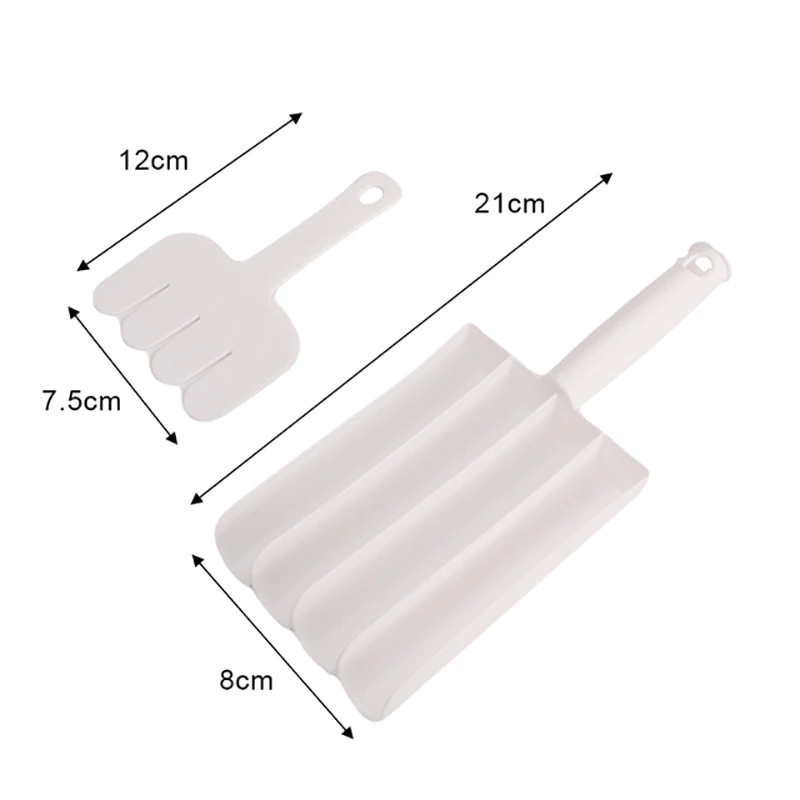 4 Rows Creative Plastic Meatball Maker Set Triple Beaf Fish Ball Rice ...