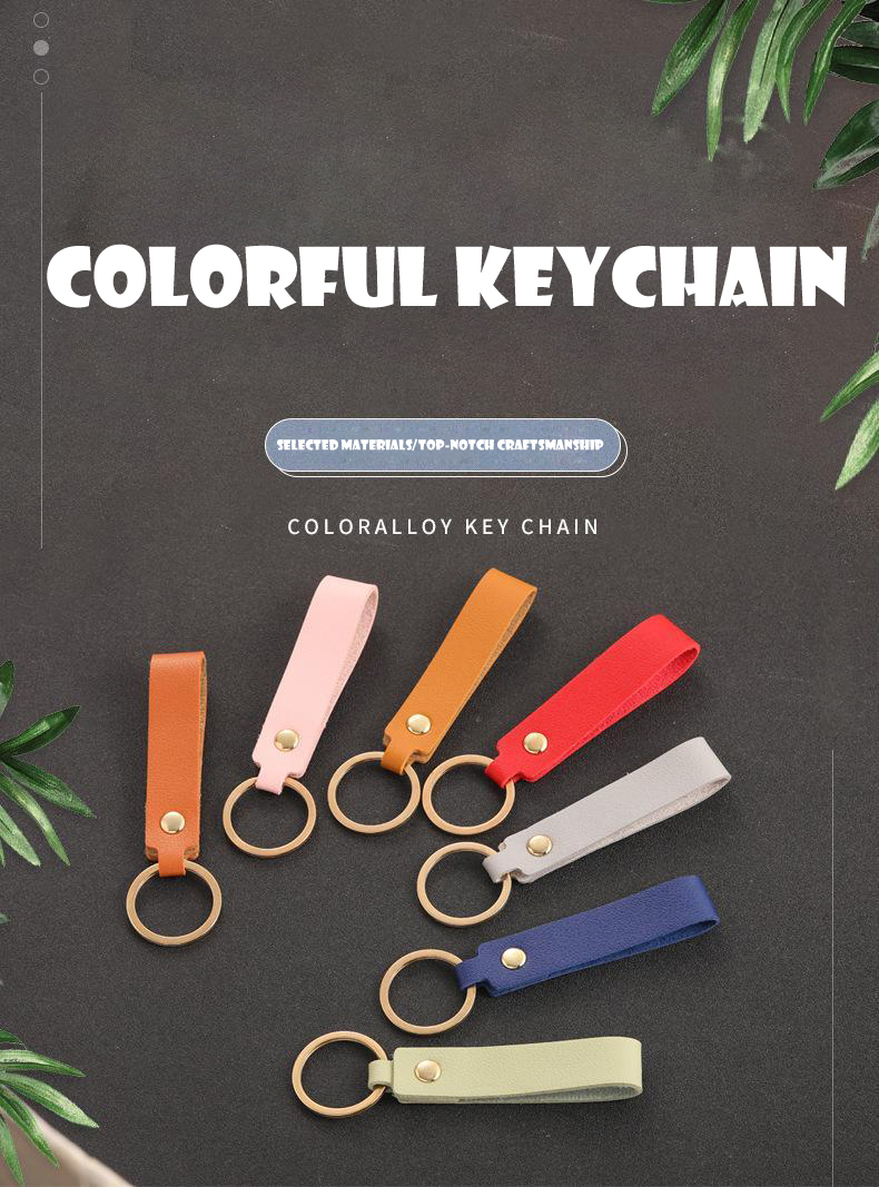 Thick Leather for Souvenirs Business Keyholders Bag Hanging Rope Car ...