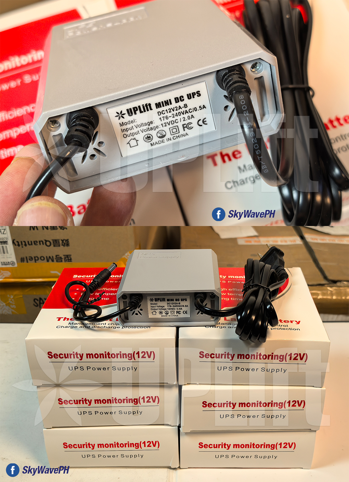 UPLift Mini UPS 12V 2A No Brownout Waterproof for Modem Router CCTV ...