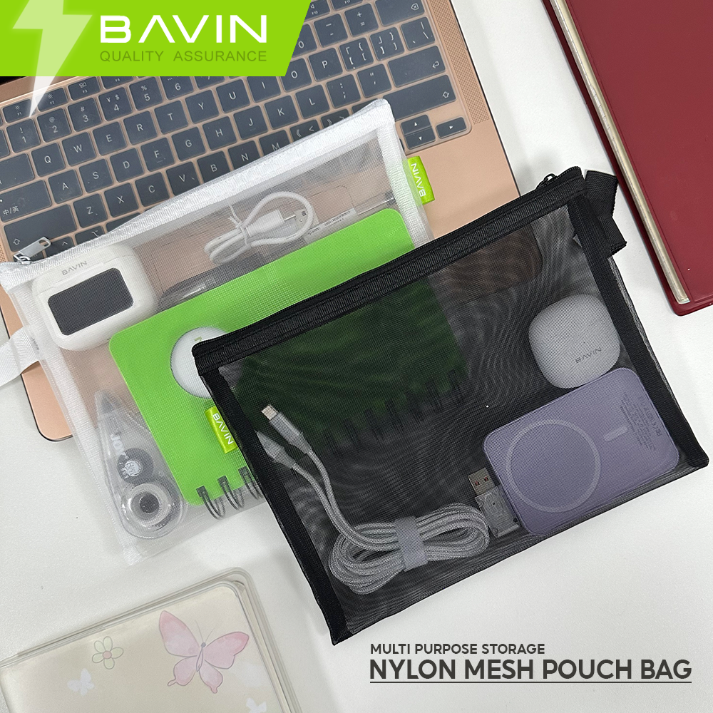 BAVIN BE17 Multi-functional Nylon Mesh Pouch Organizer Portable ...